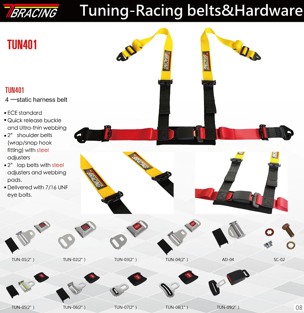 4 Points Ece R16 Standard Safety Belt Racing Harness - Buy Racing ...
