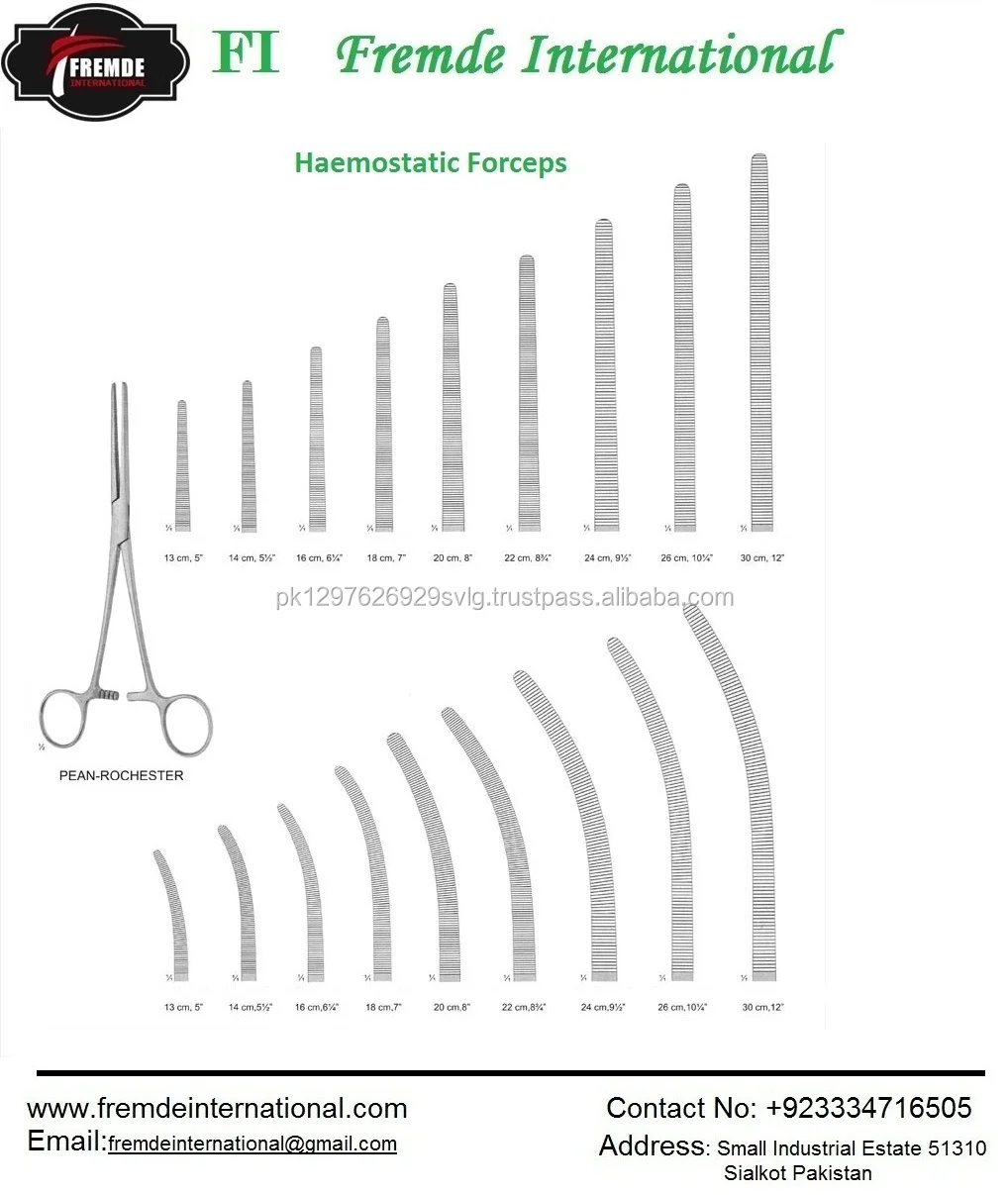 Lovelace Haemostatic Forceps & Baby-Adson Clamps - CE & ISO Certified