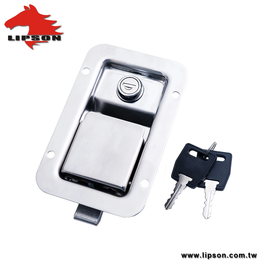 LM-335 Truck Rear Tool Box Trailer Door Stainless Steel Latch Lock