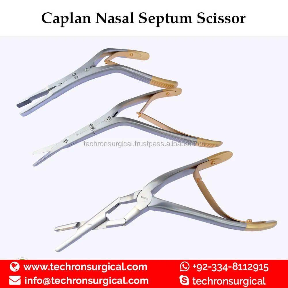 Caplan Nasal Septum Bone Shears/scissor Angled Tungsten Carbide Tc 20cm - Buy Nose Surgery ...