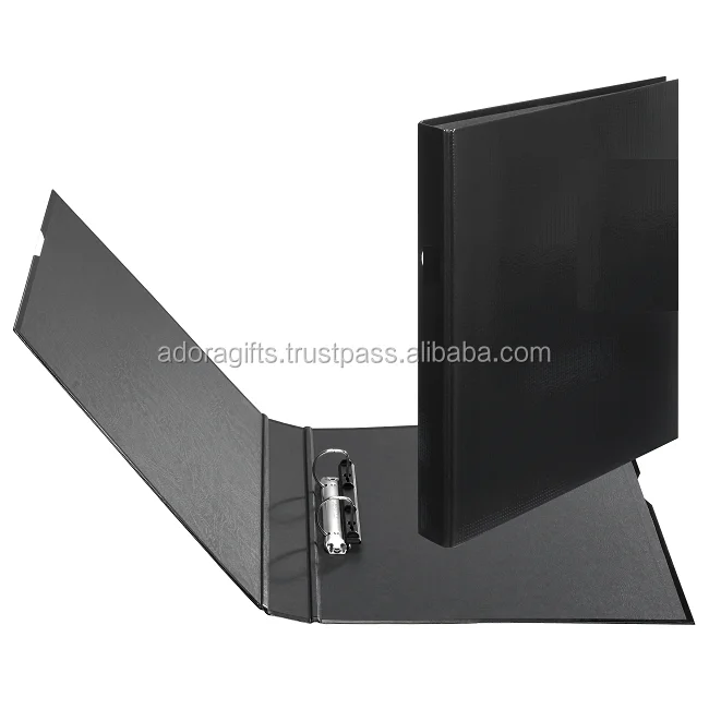 Custom Design Leather Cover D Ring File Folder 2 Ring Metal Clip Binder ...