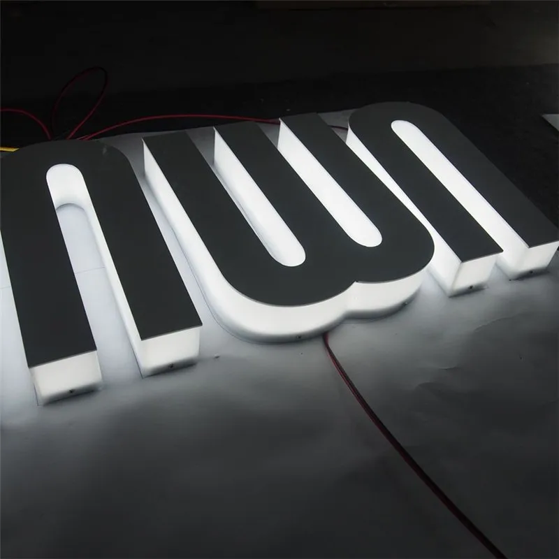 New Design Shop Name Board Full Lit 3d Acrylic Plastic Letter Sign ...