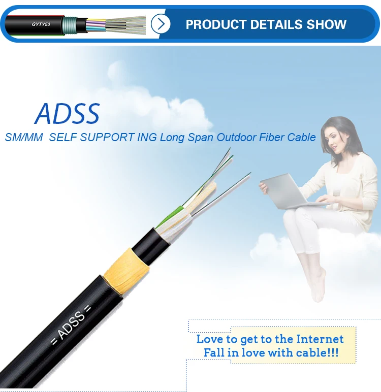 Adss Optic Fiber Cable - High Performance & Durability