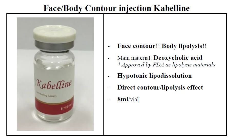 Deoxycholic Acid Face Contour & Lipolysis Injection "kabelline" - Buy ...
