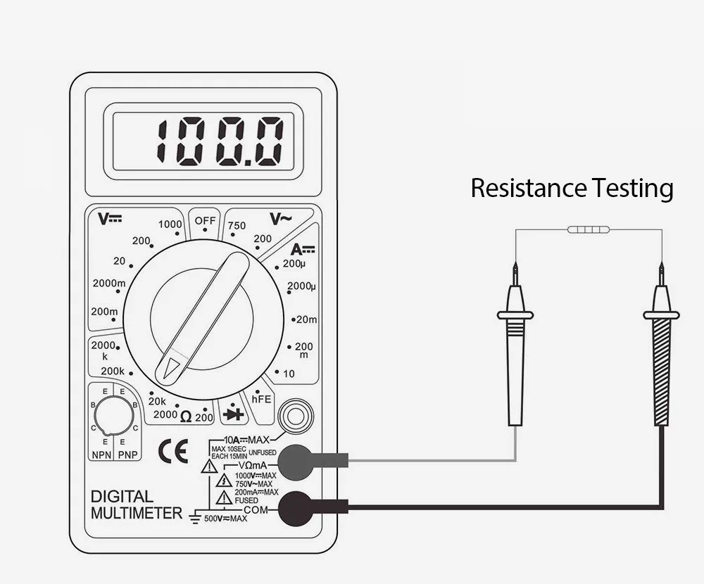 DT830B AC/DC Digital Multimeter - Precision & Portability