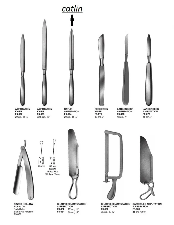 Catlin Amputation Knife - High Quality Mahersi Surgical Instrument