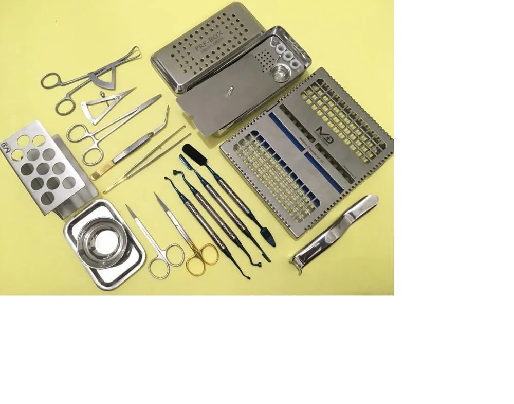 New Prf Grf Rgf Box Membrane Kit Dental Implant Surgery Tools Set ...