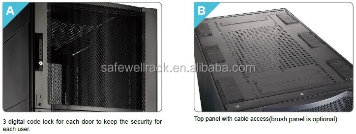 Safewell 42U 19 Inch Rack Cabinet 800x1000mm Data Center Server Rack ...