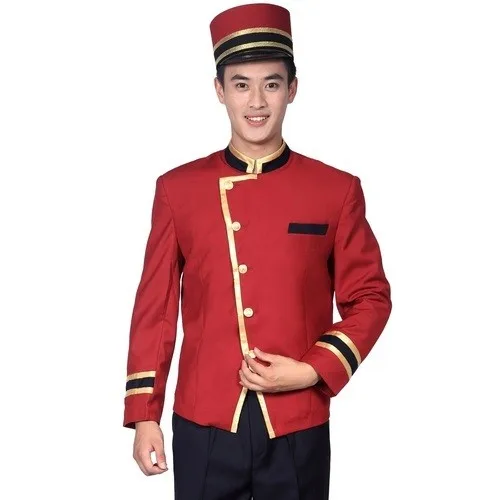 GRSZDHC Custom Red Work Uniforms for Hotel & Restaurant