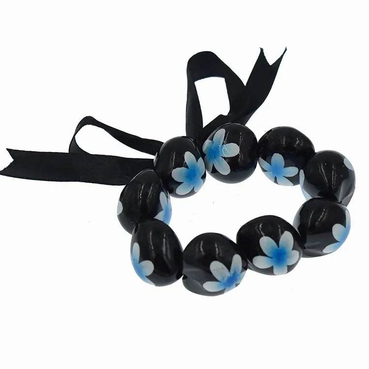 Hawaiian Lei Kukui Nut Bracelets - Symbolic & Stylish