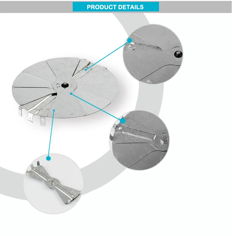 Hvac Metal Adjustable Radial Damper Accessories - Buy Radial Damper ...