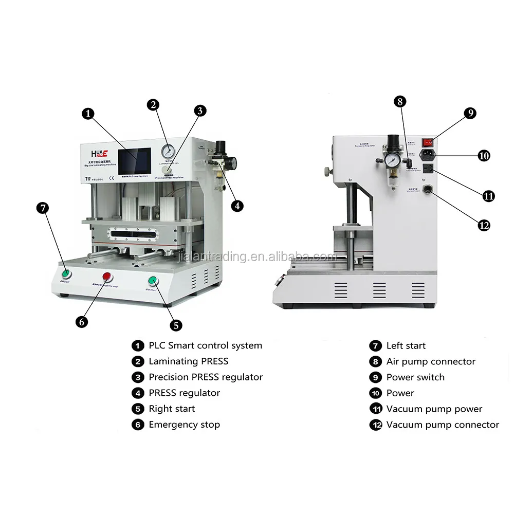 HUATALE T17 15 Inch Laminating Machine for Ipad Iphone Repair