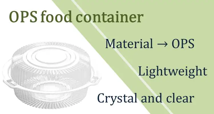 Ops Disposable Plastic Round Fruit Container - Buy Clear Plastic Hinged ...