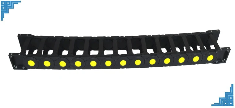 Nylon Plastic Cable Tray Chain for CNC Lathes - Flexible & Durable