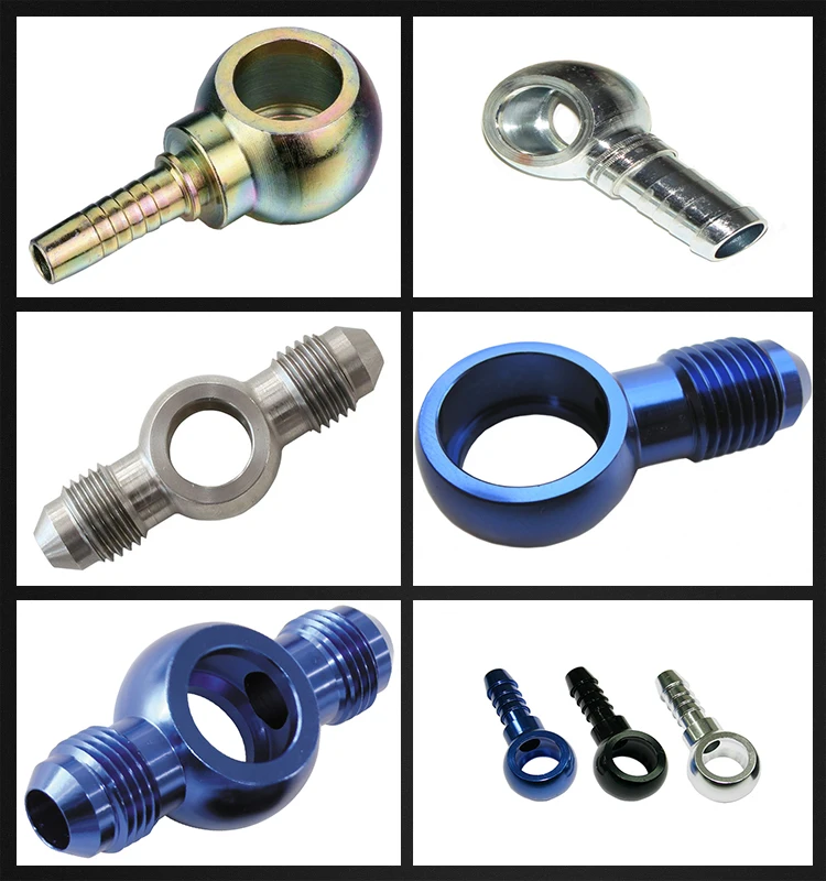 Straight Double Ended Hydraulic Barb Banjo Eye Hose Fitting Bolt Brake ...