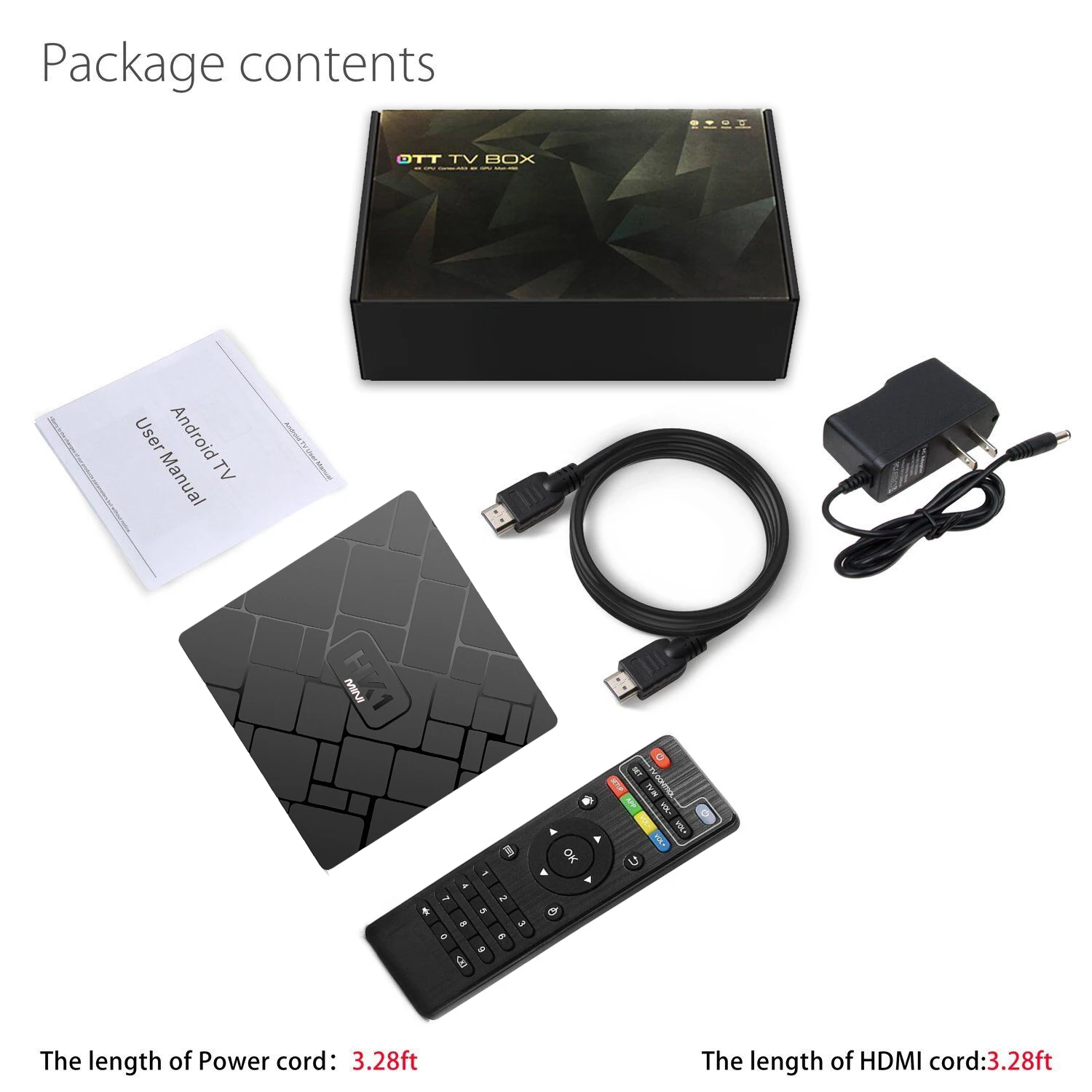 Epro HK1 MINI RK3229 2 gb 16 gb big Android 6.0 smart TV BOX Quad Core ...