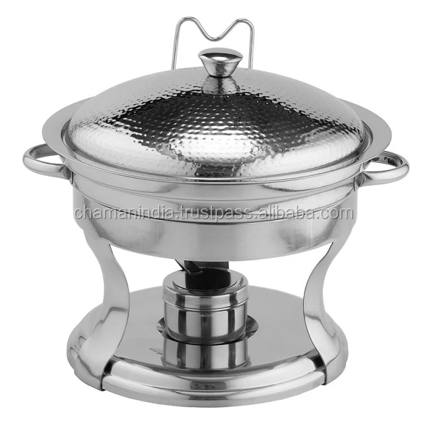 Stainless Steel Hammered Mini Chafing Dish With Curved Stand - Buy ...