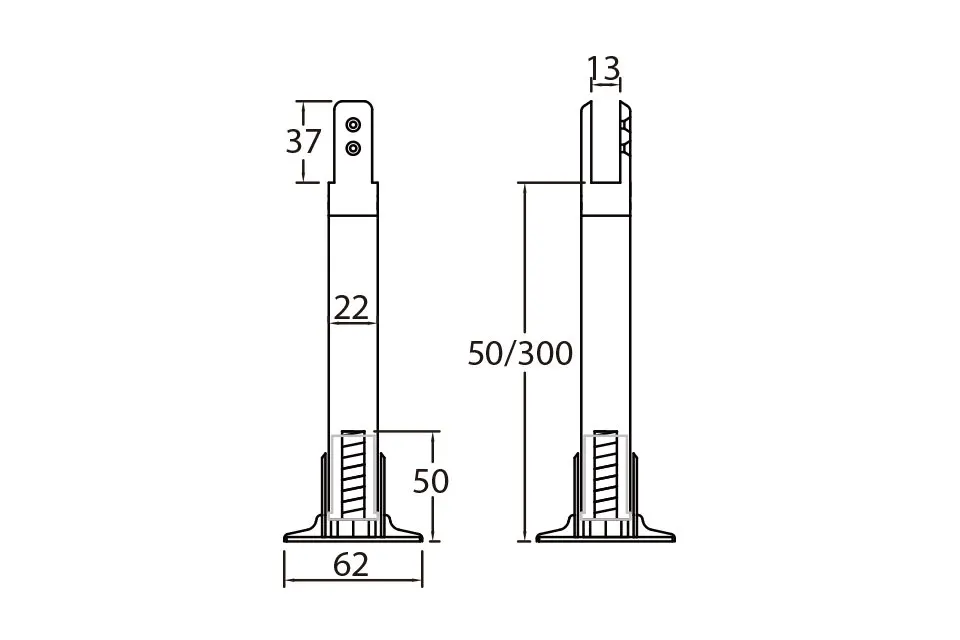 Partition Hardware Cubicle Toilet Partition Support Leg - Buy Toilet ...