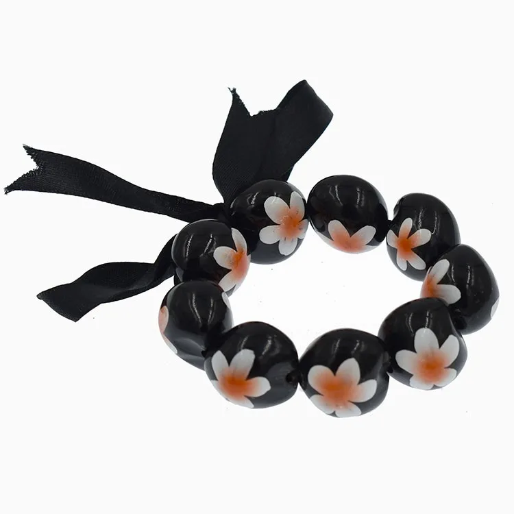 Hawaiian Lei Kukui Nut Bracelets - Symbolic & Stylish