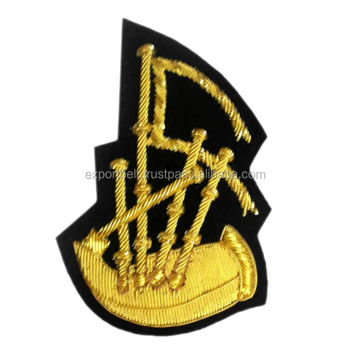 Mess Dress Drum Major Badge | Pipe Major Regimental Bagpipe Insignia ...