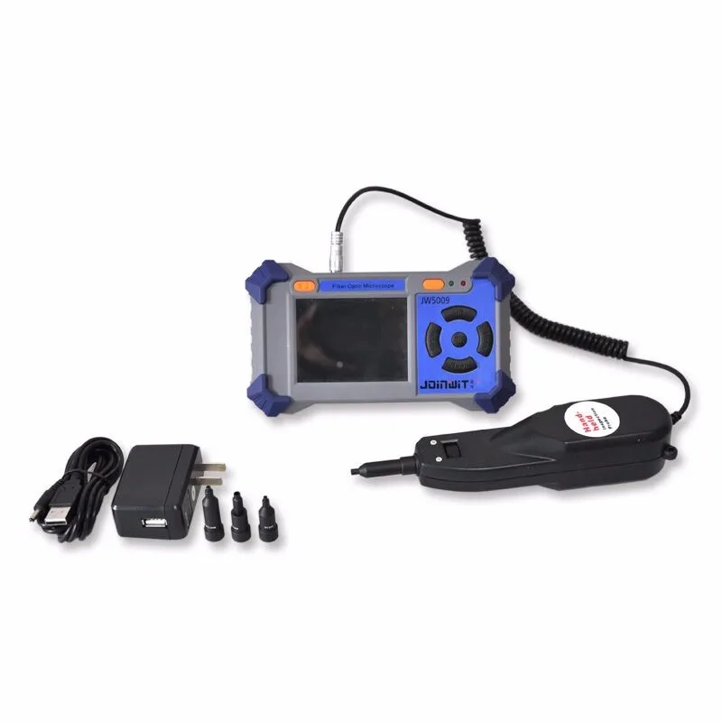 Jw5009 Fiber Optic Connector Inspection Microscope With Cleaning Tool ...