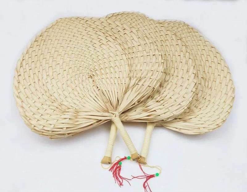 Natural Straw Woven Round Hand Fan Traditional High Quality (whatsapp ...