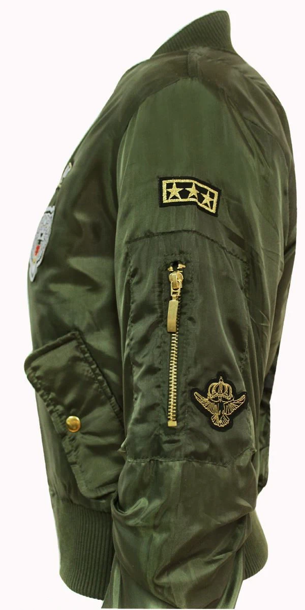 MA-1 Flight Jacket Bomber Jacket with Customized Patches