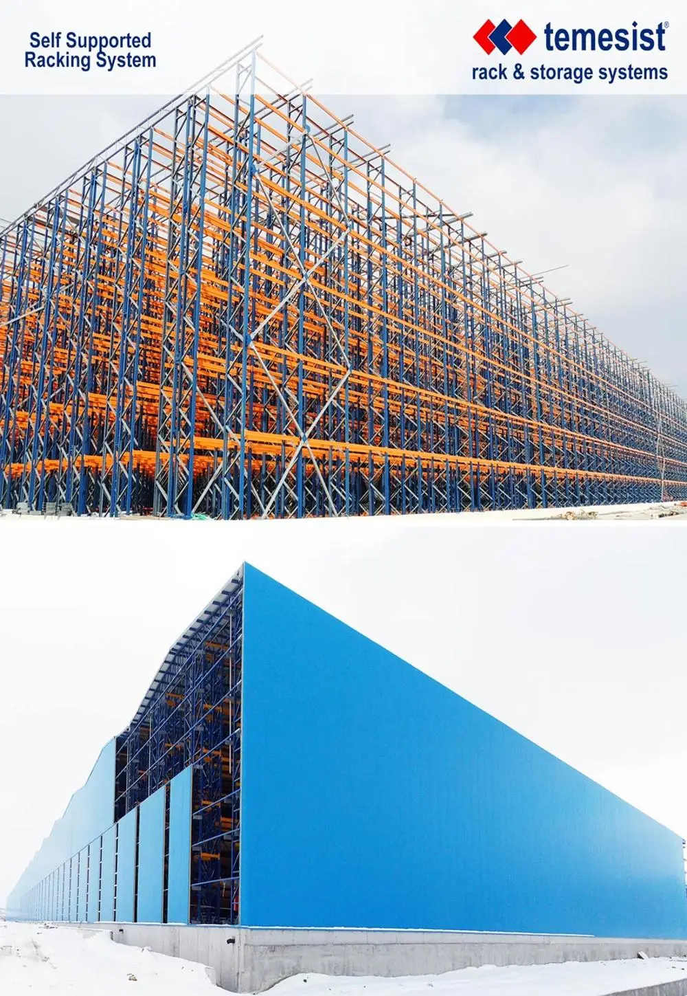 Turnkey Industrial Metal And Steel Rack Clad Warehouse Storage System ...