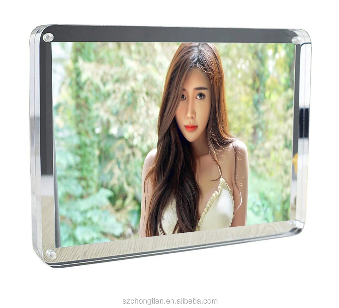 Clear Table Top Double Sided 6x8 Acrylic Photo Frame Art Frames Magnet clear-table-top-double-sided-6x8-acrylic-photo-frame-art-frames-magnet