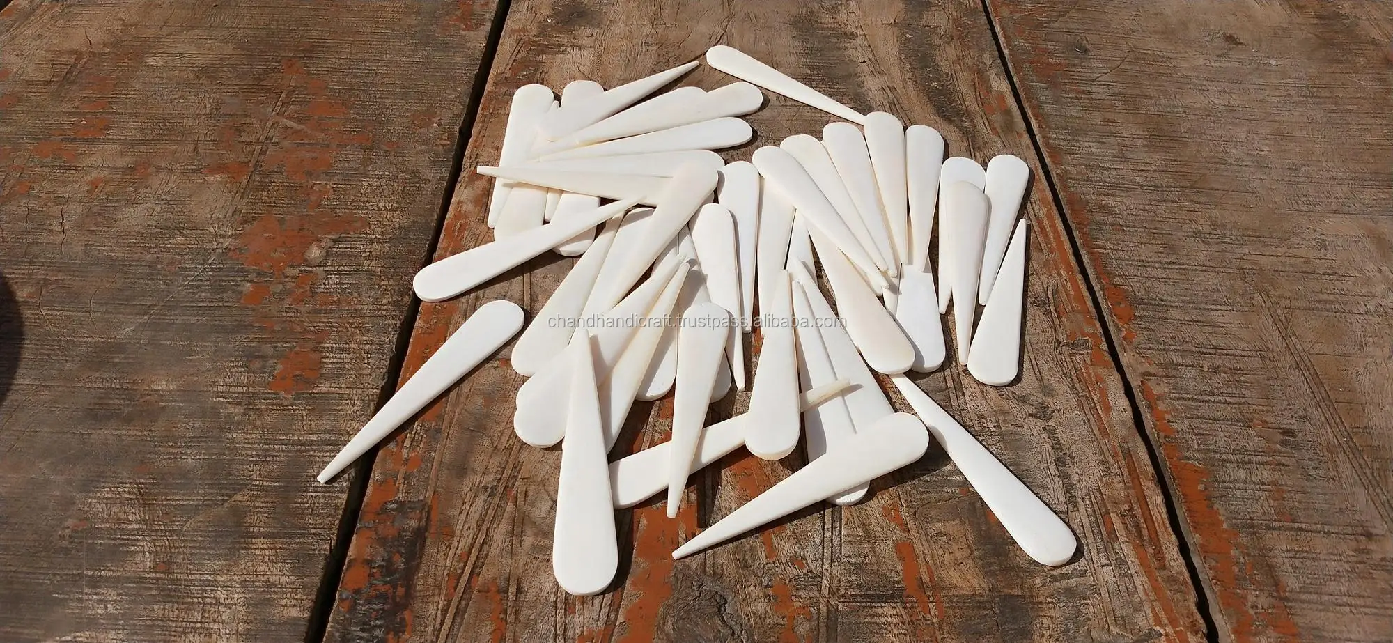 10 Cm Natural Bone Folder - Perfect for Paper & Leather Crafts