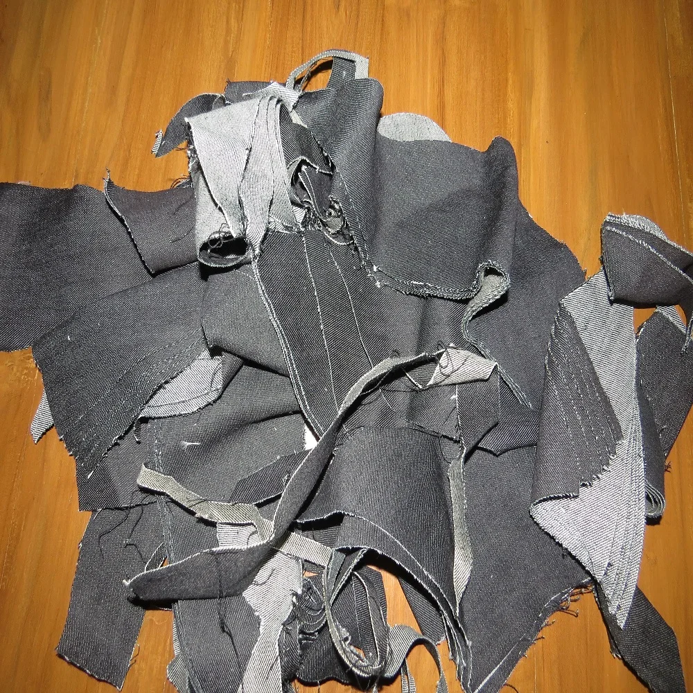 Tc/lycra/cotton Denim Clips Waste - Buy Denim Clips Waste,Tc Denim ...