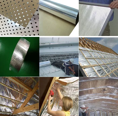 Perforated Foil Scrim Kraft Paper - Sound Proofing & Insulation