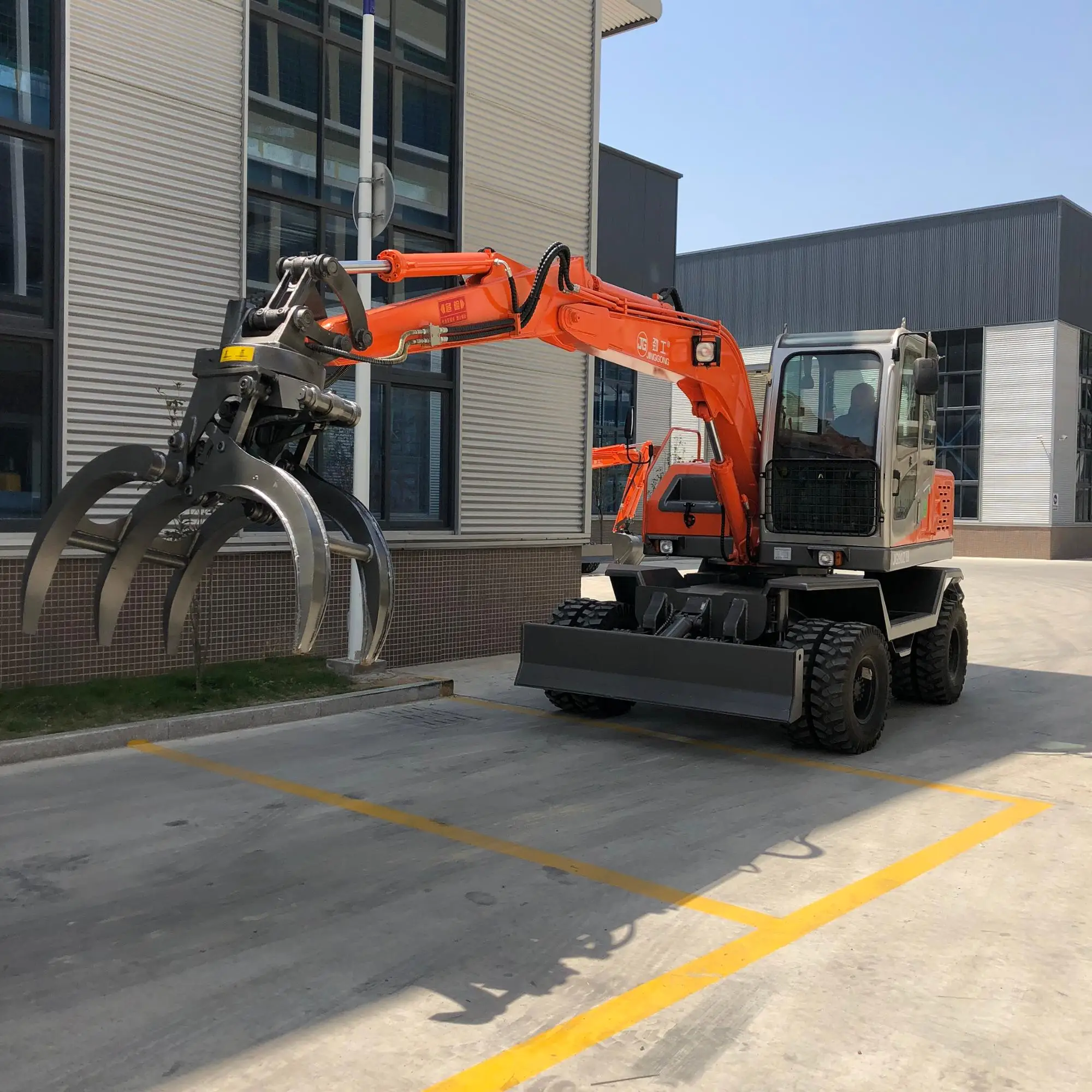 6.5 Tons Log Grabber Excavator Model For Sale - Buy Sugarcane Grapple ...