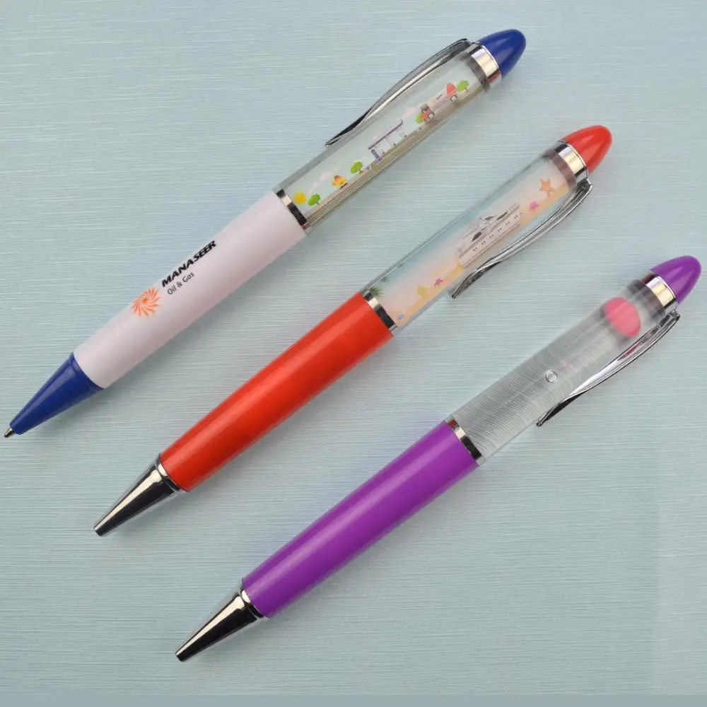 Customized Floater Logo Liquid Floating Pen - Buy Floating Pen ...
