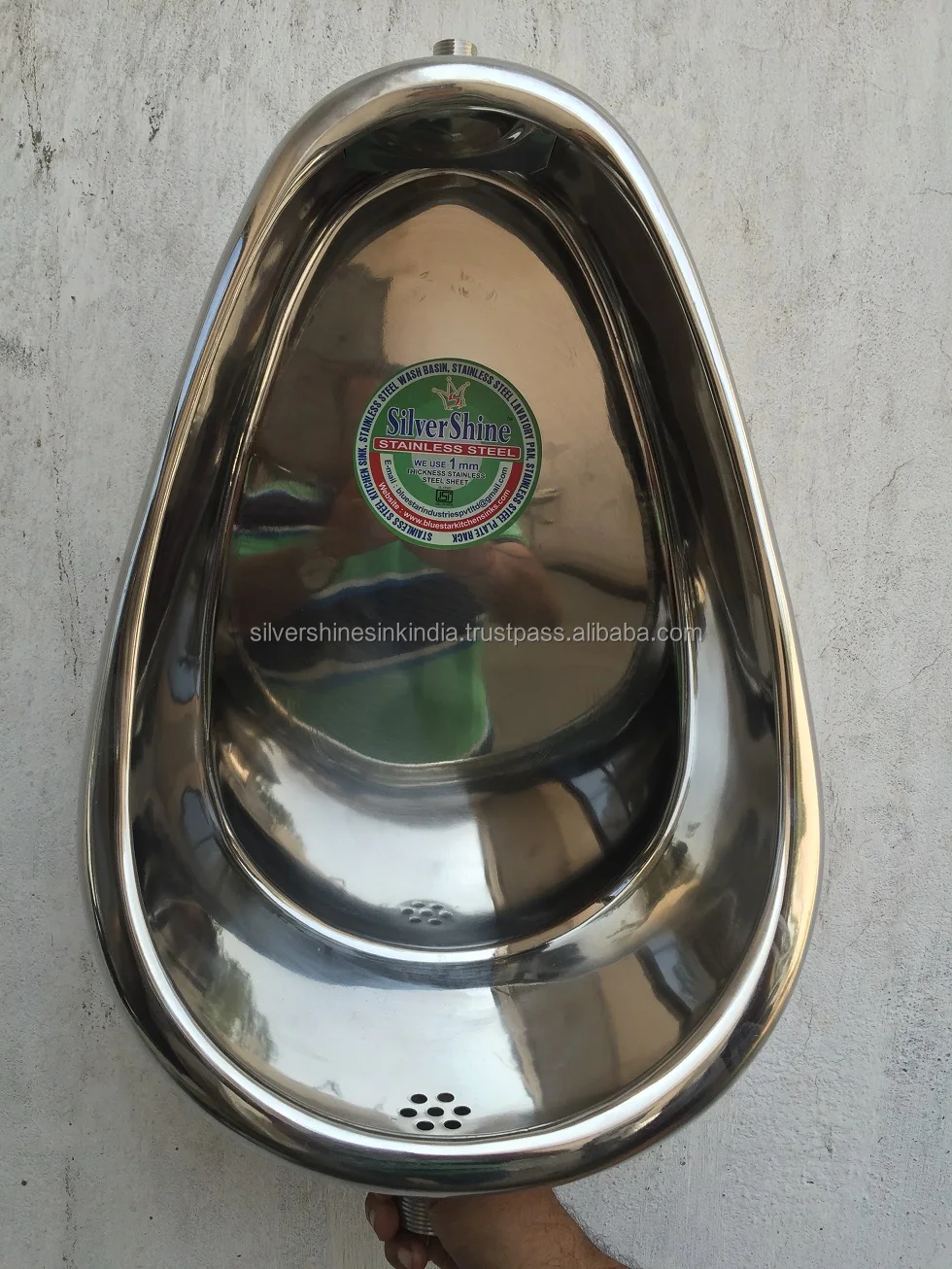 Stainless Steel Urinal - Buy Stainless Steel Male Urinal,Stainless ...