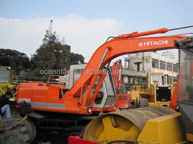 Japan Used Wheel Excavator Hitachi Ex100wd,Cheap Price Hitachi 10 Ton ...