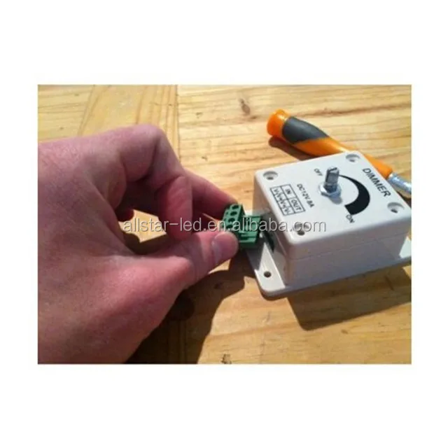 Pwm 디밍 컨트롤러 Led 조명 또는 리본 12 볼트 8 앰프 밝기 조절 스위치 주차 컨트롤러 Dc12v 8a 96 와트