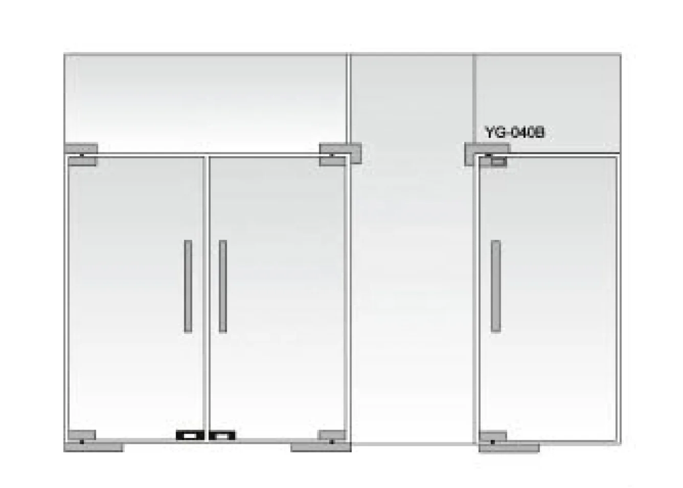 Glass Door Bottom Patch Lock - Secure & Durable Solution