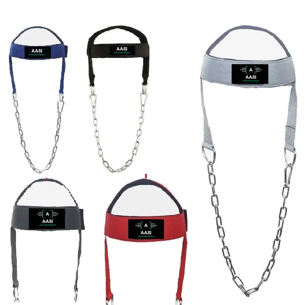 Leather Head Harness Belt Dipping Training Weight Lifting Gym Boxing ...