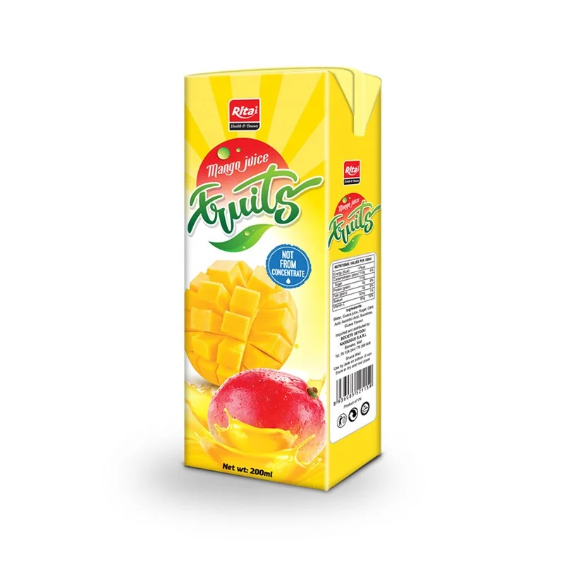 100% Pure Natural Mango Juice - Rita Food & Drink Co.,ltd