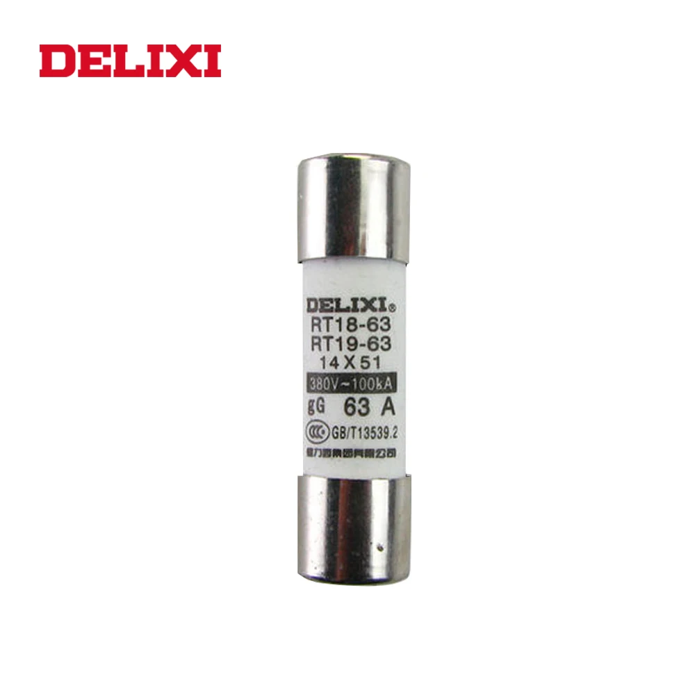 Best Brand Safety Rt18-63 380v Delixi Auto Hrc Blade Low Voltage Fuse ...
