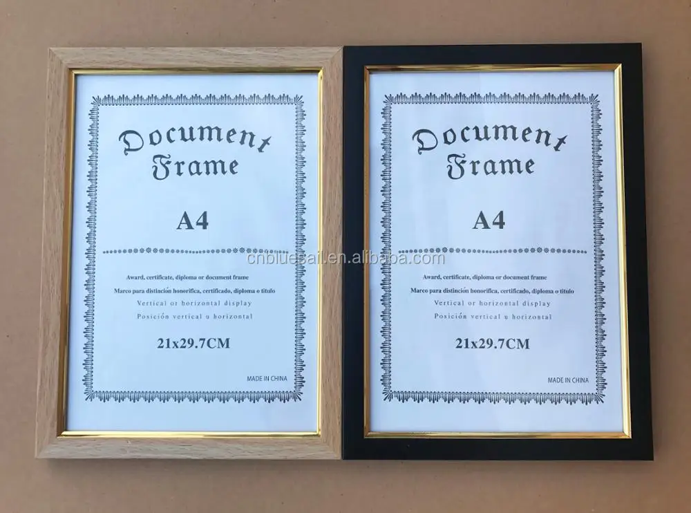 A4 Document Frame,Certificate Frame,Ps Plastic Photo Frame - Buy A4 ...