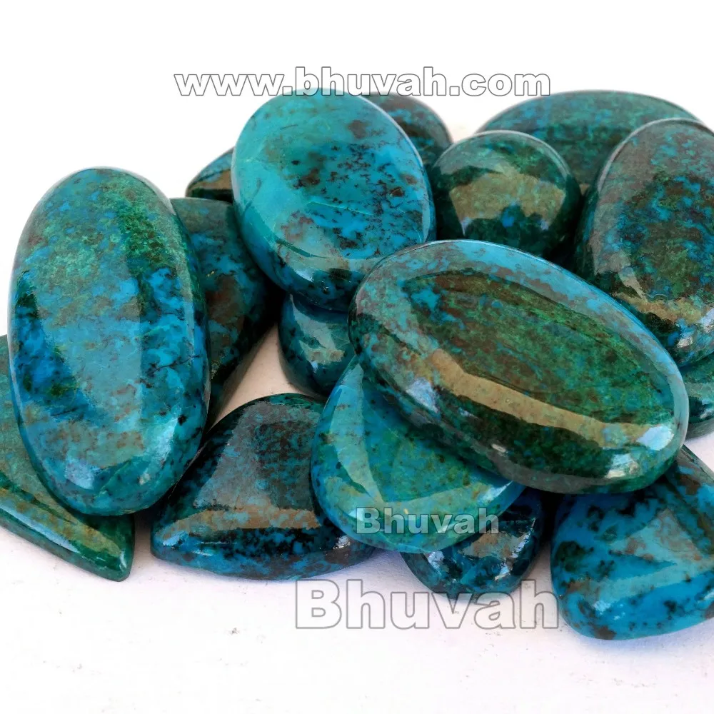 Chrysocolla Peru - Natural Green Gemstone with AIGS Certificate
