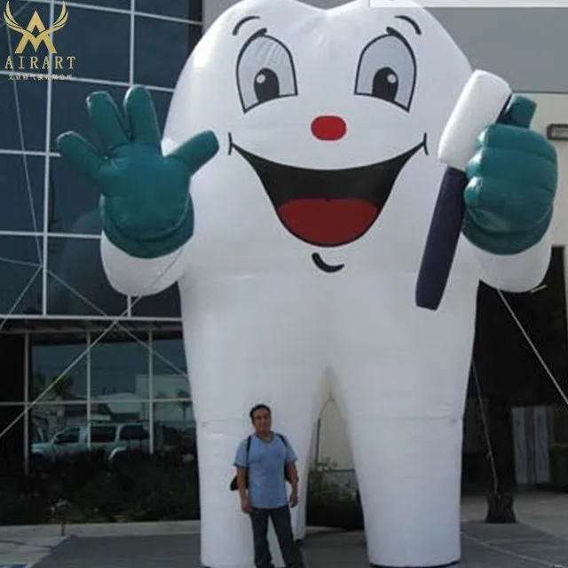 Cute Toothpaste Advertising Inflatable Tooth Large Teeth Inflatable ...