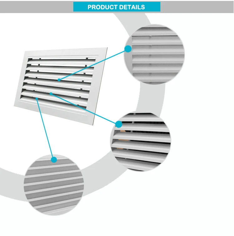 HVAC Aluminum Fixed Type Return Air Vent Grill - Jointair
