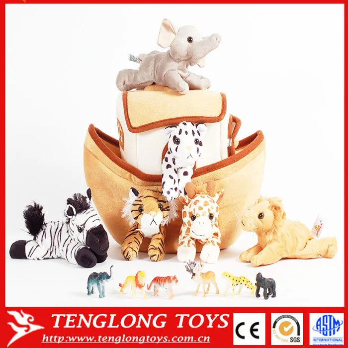 13" Plush Ark Play Set with 6 Stuffed Cute Animal Toys| Alibaba.com