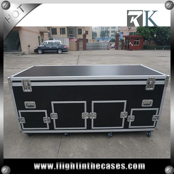 RK Black Foldable Mobile DJ Booth Club Flight Case Stand