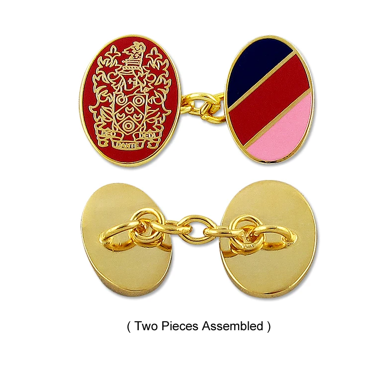 Wholesale Enamel Luxury Gold Plated Cufflinks For Men - Buy Enamel ...