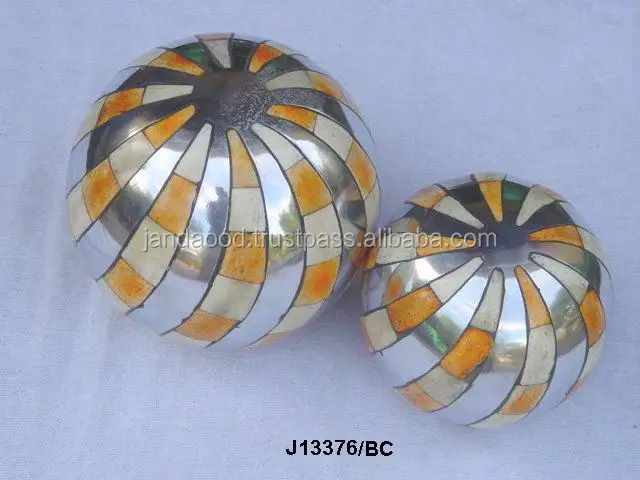 Bone Inlay Decorative Balls Available In All Sizes And Colors Handmade ...