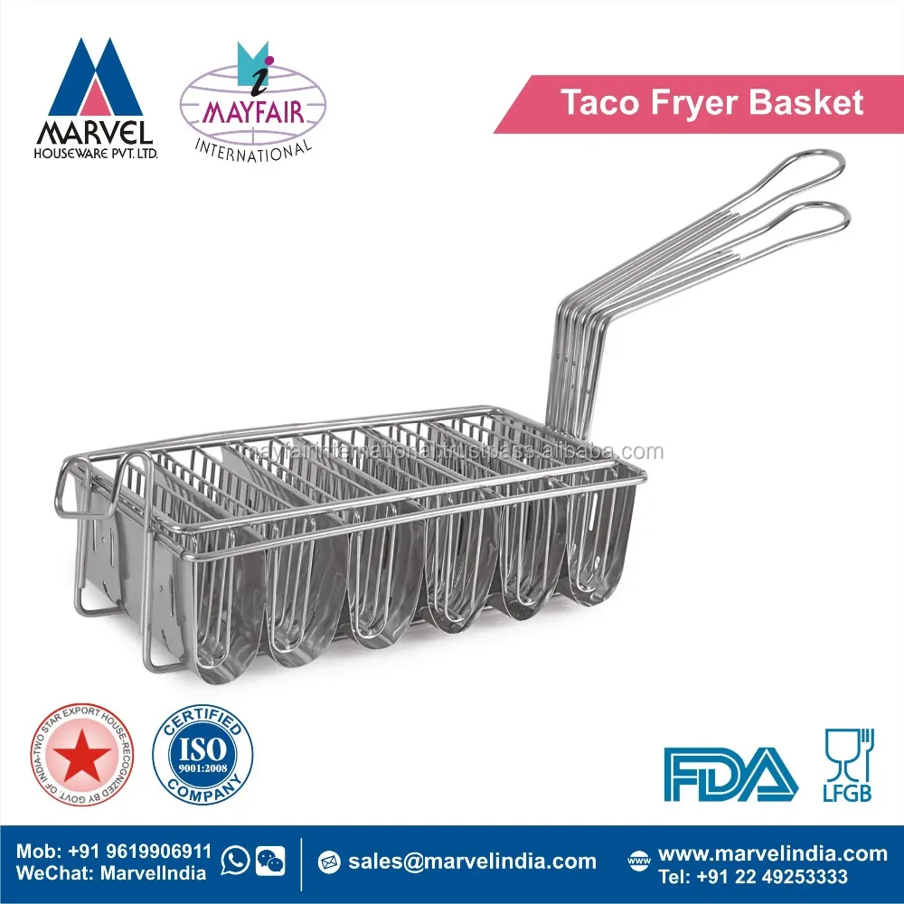 Stainless Steel Taco Fryer Basket - Buy High Quality Taco Cooking Tools ...